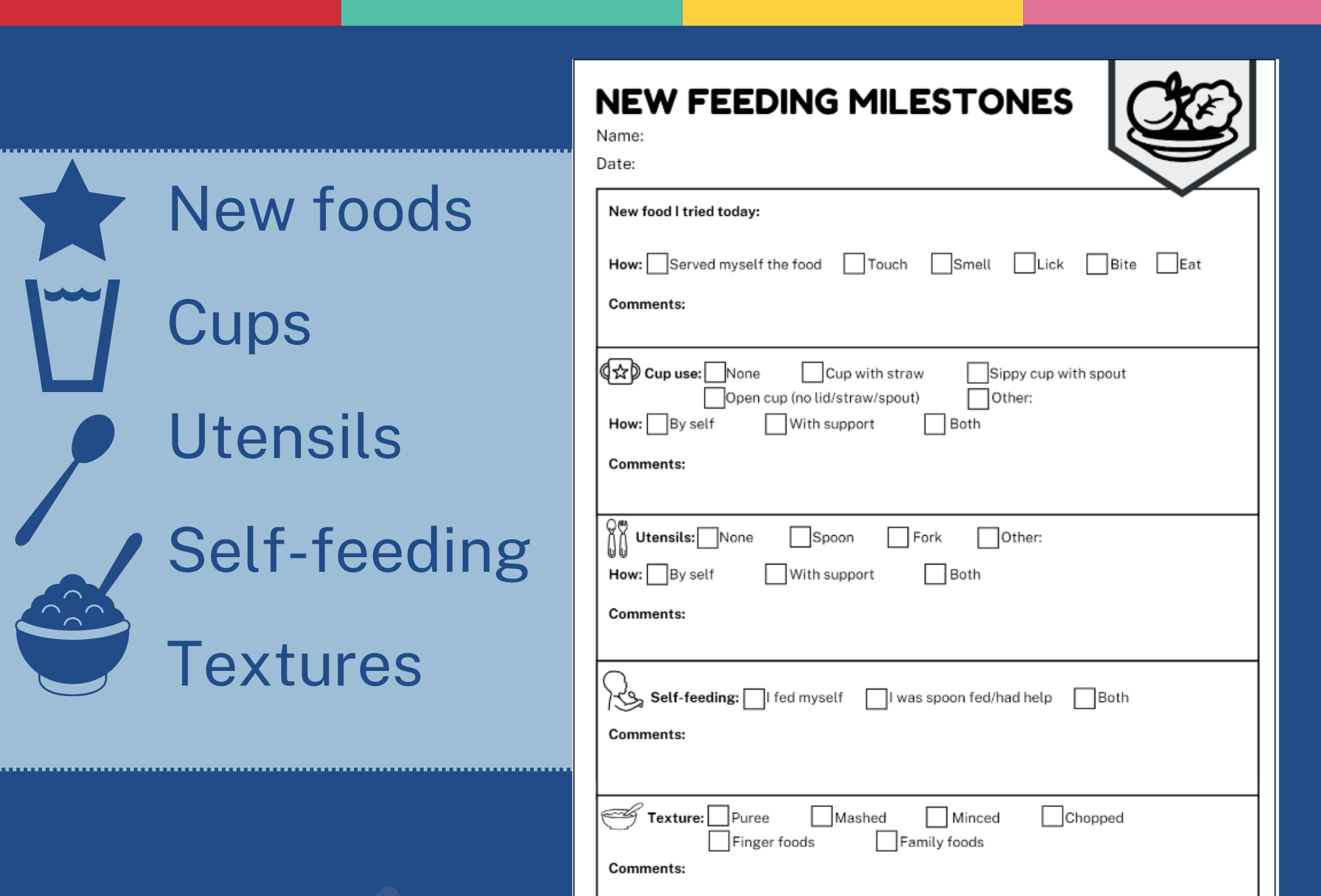 New Feeding Milestones Template - Tiny Bites