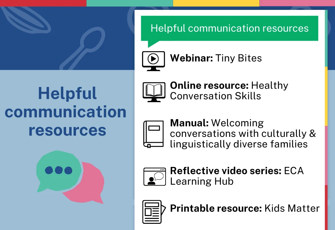 Helpful Communication Resources - Tiny Bites